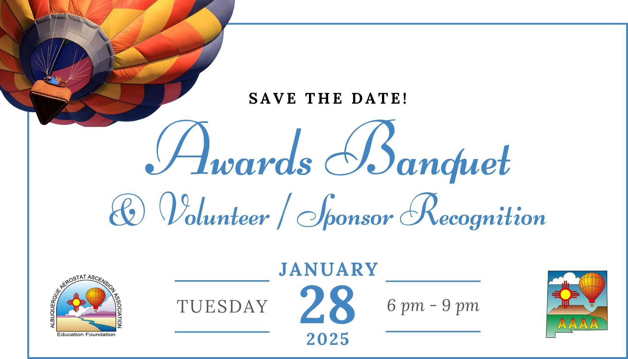 Pilot Awards Banquet & Volunteer / Sponsor Recognition - Albuquerque ...